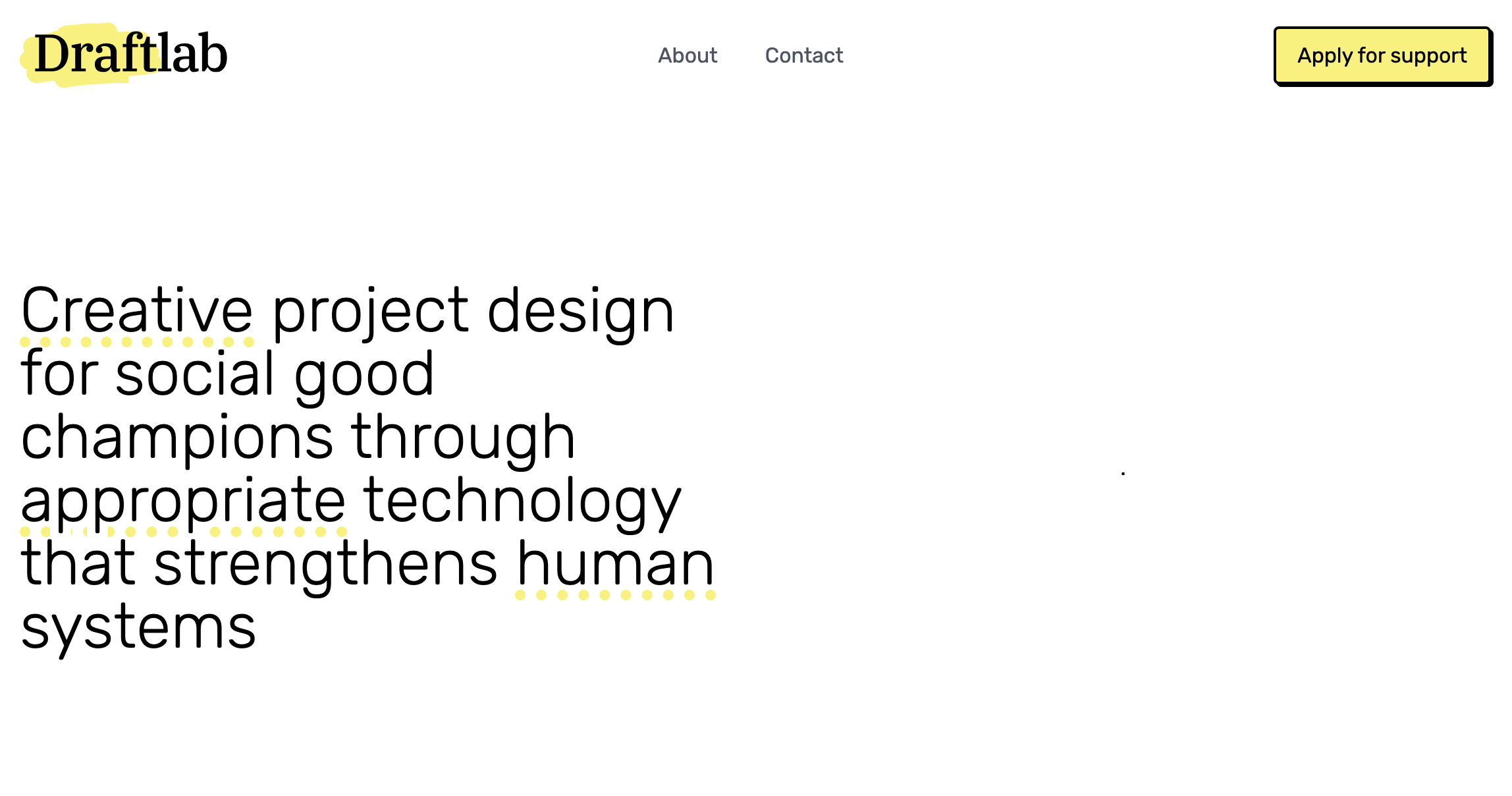 Draftlab: creative project design for social good champions